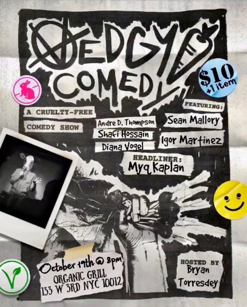 vEdgy Comedy Show (a Comedy show for Vegans by Vegans) - Vkind